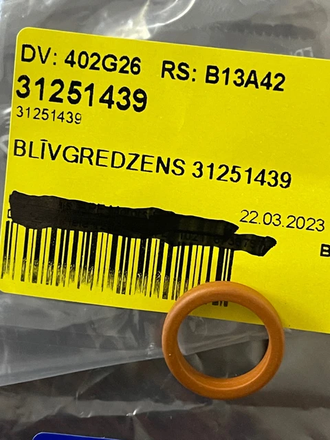 31251456, 31251439 GENUINE Volvo Turbo Oil Drain Tube Pipe Seal ...