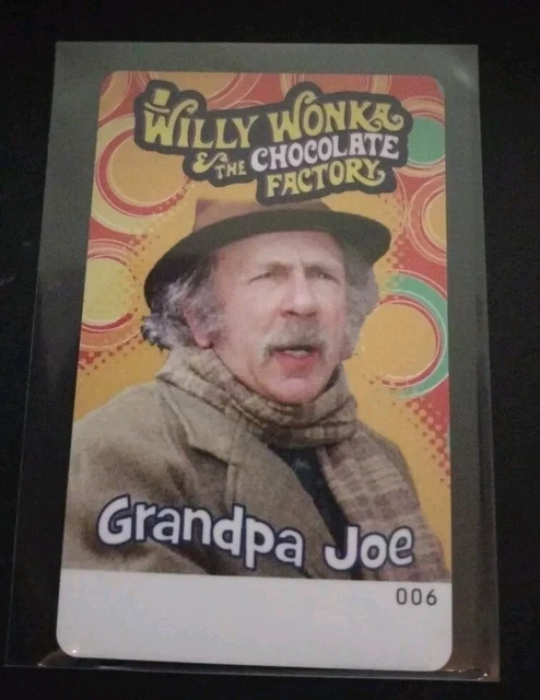 WILLY WONKA CHOCOLATE Factory - Grandpa Joe Arcade Card £4.11 - PicClick UK