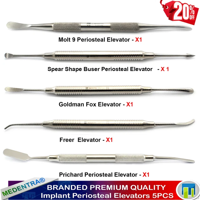 DENTAL IMPLANT PERIOSTEAL Elevators Professional Prichard Elevator ...