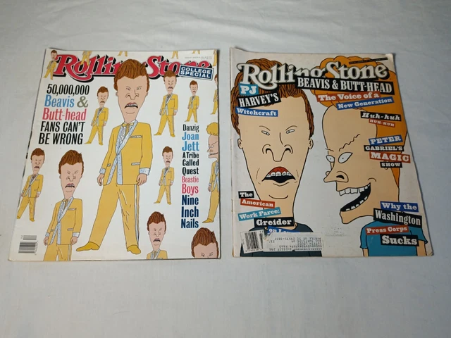 ROLLING STONE MAGAZINE Beavis and Butthead Lot of 2 March 24 1994 ...