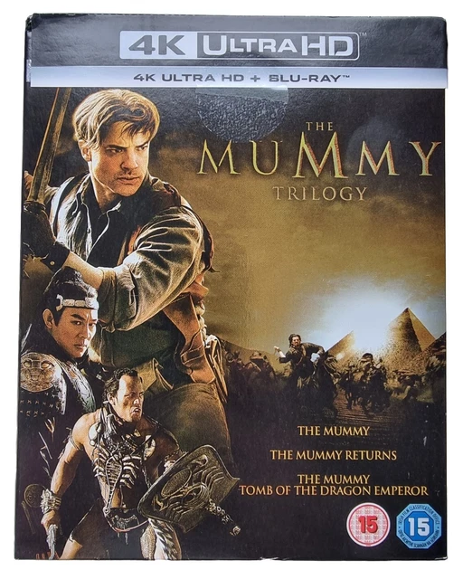 THE MUMMY TRILOGY 4K UHD + Blu-ray Mummy Returns Tomb Of The Dragon ...