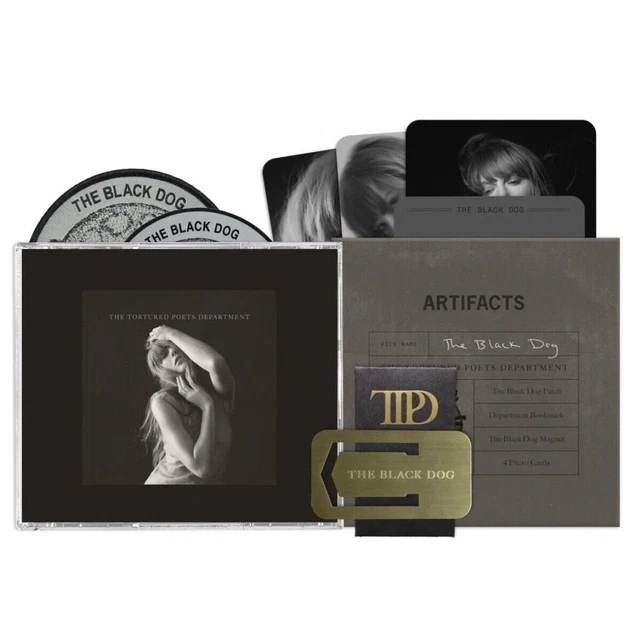 TAYLOR SWIFT TORTURED Poets Department CD Deluxe Collectors Ed BLACK ...