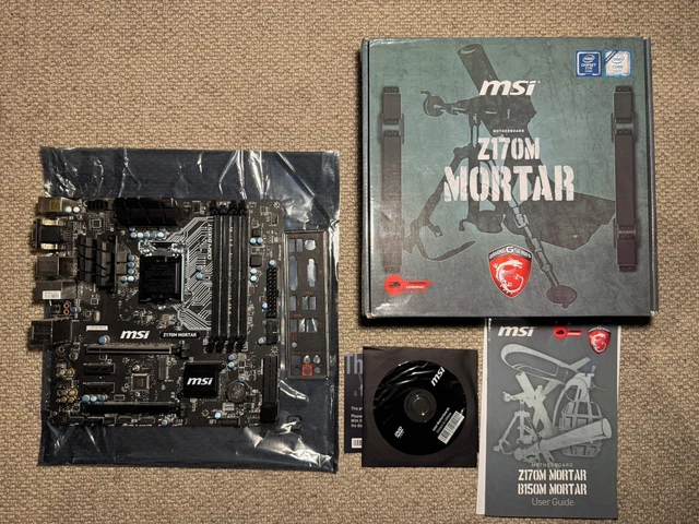 MSI Z170M MORTAR Socket LGA 1151 mATX Motherboard - TESTED & WORKING £ ...