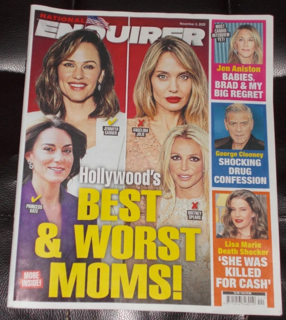 NATIONAL ENQUIRER MAGAZINE -3rd November 2025 - New £4.10 - PicClick UK