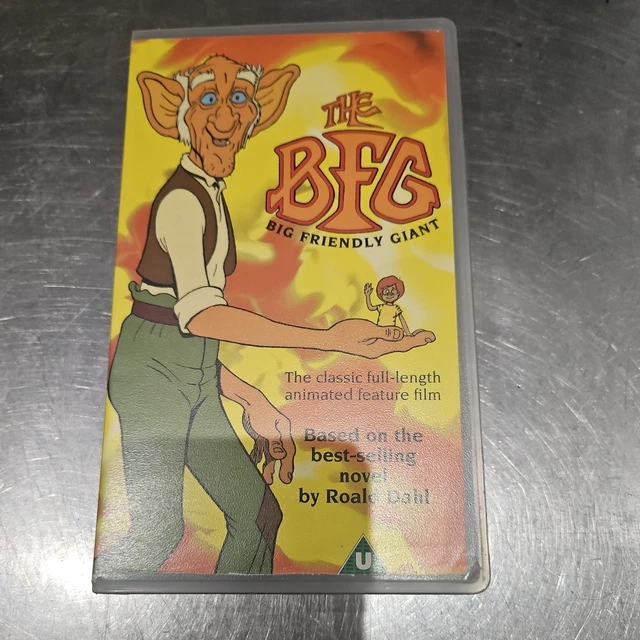 ROALD DAHL: THE BFG, Big Friendly Giant (VHS Video Tape PAL 1990's) £3. ...