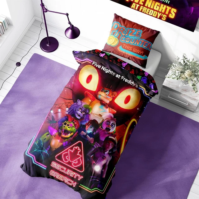 FNAF FIVE NIGHTS at freddy's Security Breach Single Duvet Cover ...