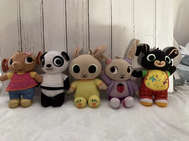 CBEEBIES BING BUNNY Soft Plush Toy Bundle Bing Sula Pando Coco ...