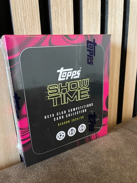 TOPPS SHOWTIME BOX 2024/25 UEFA sealed UEFA Club Competitions Showtime ...