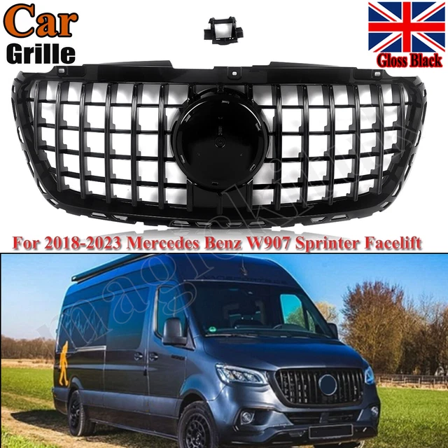 FOR MERCEDES SPRINTER W907 W910 Front Grille Grill Gt Gtr Style Facelift 2018+ £162.98 - PicClick UK