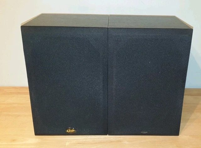 GALE MINI MONITOR Bookshelf Speakers In Black Tested Working £29.99 ...