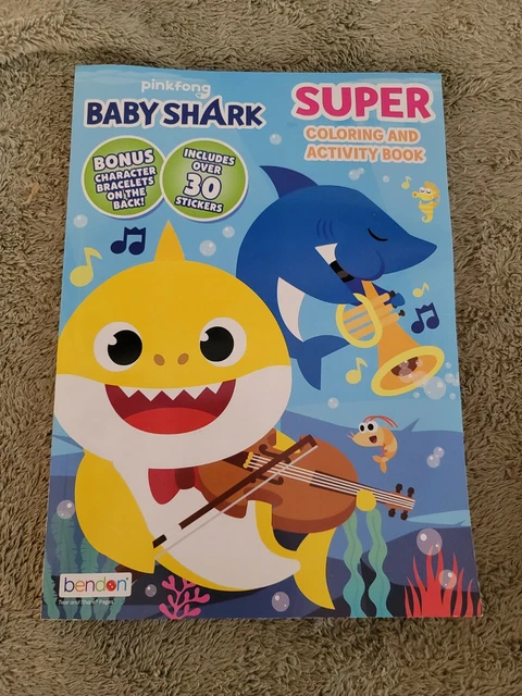 BABY SHARK PINKFONG Super Coloring and Activity Book with Character ...