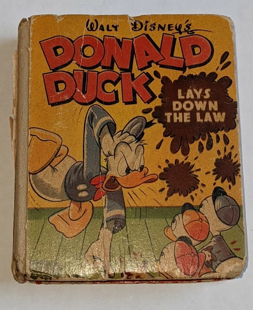 VINTAGE 1948 DISNEY Better Little Book “Donald Duck Lays Down the Law ...