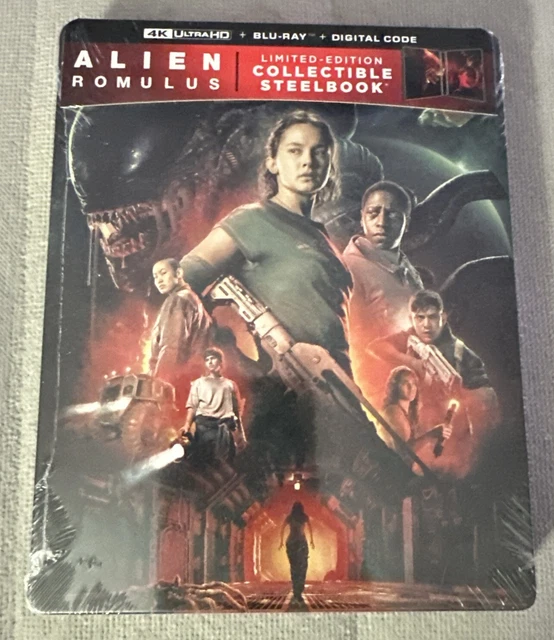 ALIEN ROMULUS STEELBOOK (4K UHD+Blu-ray+Digital) Brand New/Sealed - Box ...