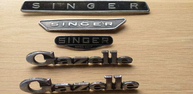 SINGER ROOTES GROUP Enamel Motor Car Badges Emblem Insignia EUR 71,37 ...