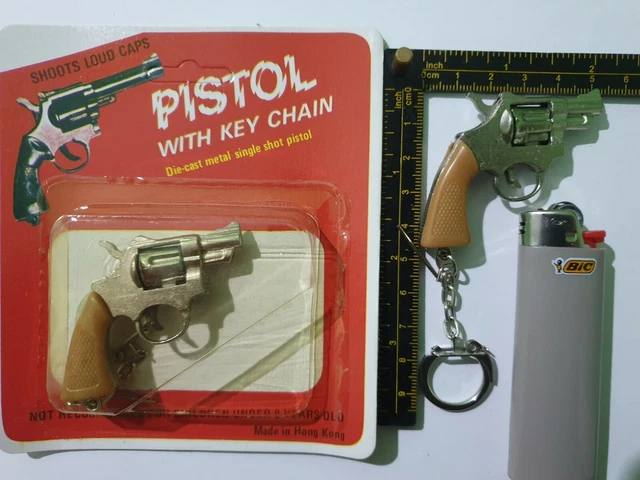 RARE, UNOPEN ORIGINAL Vintage 70'S, Toy Cap Gun Key Ring, Top Quality ...