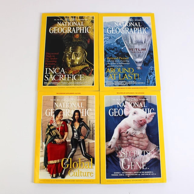 COLLECTION COMPLÈTE DE 12 Magazines National Geographic De 1999 EUR 13 ...