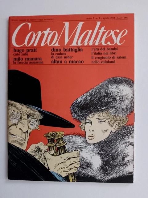RIVISTA MAGAZINE CORTO MALTESE Agosto 1984 PRATT EUR 5,00 - PicClick IT