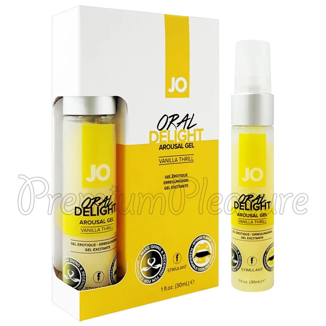 SISTEMA JO ORAL Delight Arousal Gel Vanilla Thrill Cooling Stimolante ...