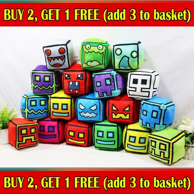 PILLOW DECOR GEOMETRY Dash Plush Geometry Sprint Game Plush Toy Doll ...