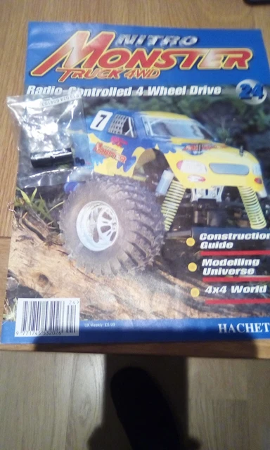 NITRO MONSTER TRUCK 4WD Magazine Collection... Issue 24 including parts ...