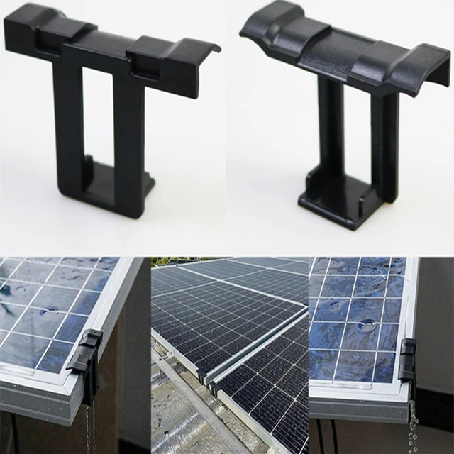 10X 4X SOLAR Panel Water Drainage Clips PV Modules Cleaning Clip For ...