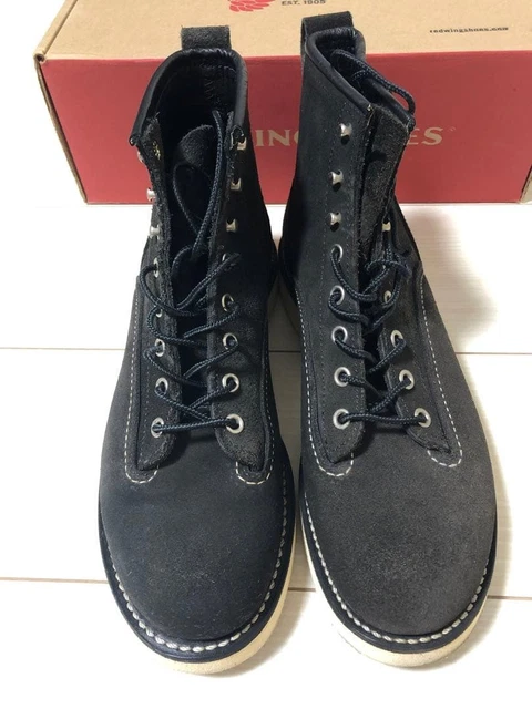 RED WING LINE MAN Black Suede 26cm (Discontinued) in Excellent ...