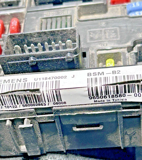 BOITIER SERVITUDE MOTEUR (BSM) PSA PEUGEOT CITROEN BSM-B2 9650618580 ...