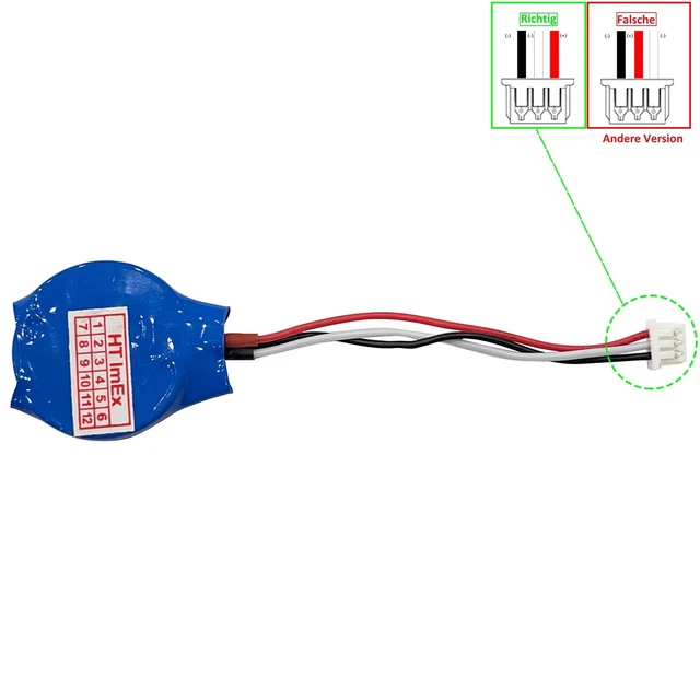 RTC BIOS CMOS Batterie Battery Akku kompatibel für Dell Latitude E6400 ...