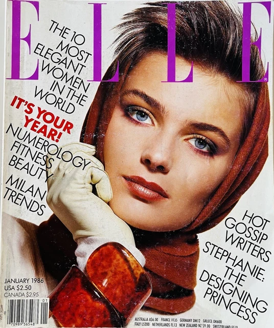 ELLE MAGAZINE USA Edition January 1986 RARE Vintage Collectors US $79. ...