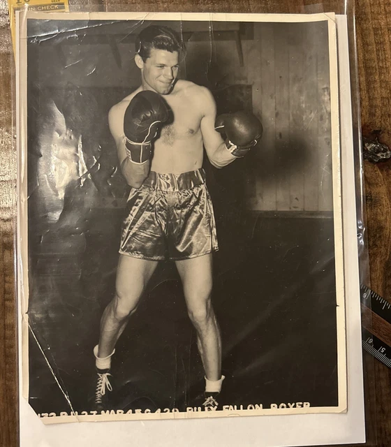 VINTAGE 1940S ORIGINAL Boxing Photo Billy Fallon Fighter Boxer $14.99 ...