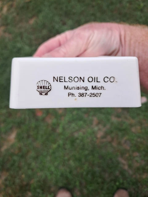 VINTAGE SHELL NELSON Oil Company Soap Dish. Munising Michigan. $14.00 ...