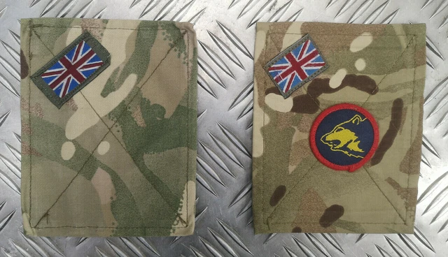VÉRITABLE BRITANNIQUE MILITAIRE Mtp Détourage Patchs Avec 104 ...