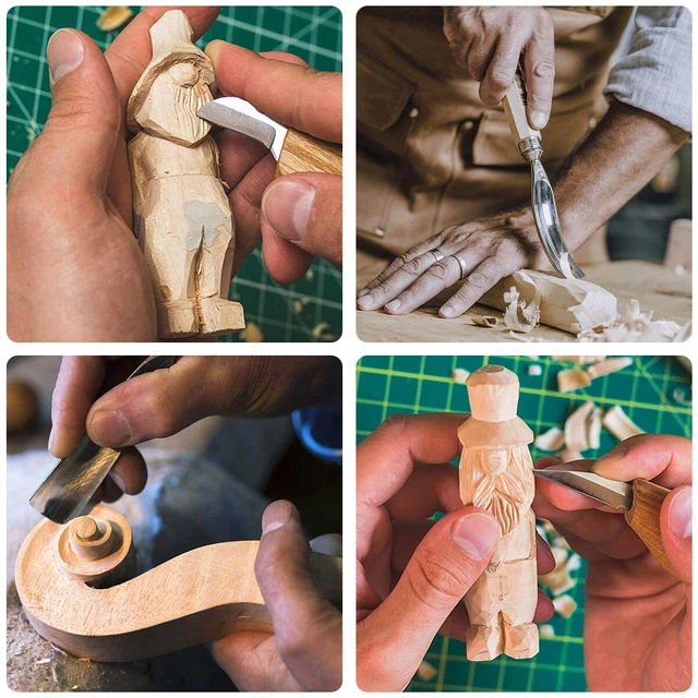 10PCS BASSWOOD CARVING Block Natural Soft Wood Carving Block 2 Sizes🧃 ...