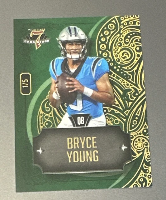 2023 WILD CARD 7 Card Studs Ard Clubs Ard 1/5 Bryce Young RC Panthers ...