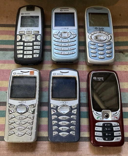 LOT DE 6 Téléphones Portables Vintage Sagem MyX EUR 5,00 - PicClick FR