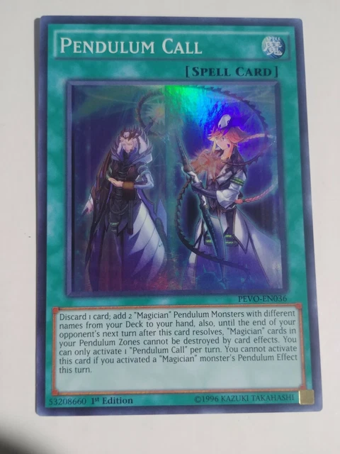 PENDULUM CALL 1996 Kazuki Takahashi Yu-gi-oh CCG 1st Ed. card $1.99 - PicClick CA