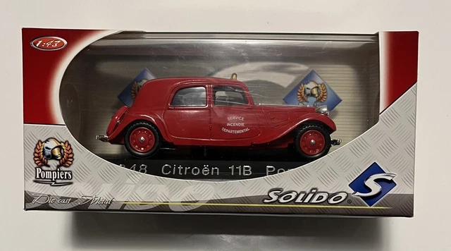 SOLIDO N° 4848 Citroën traction 11B Sapeurs Pompiers neuf 1/43 EUR 11,90 - PicClick FR