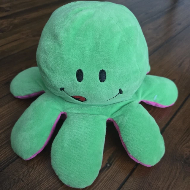 SMILEY WORLD REVERSIBLE Pink & Green Octopus Stuffed Toy £2.24 ...