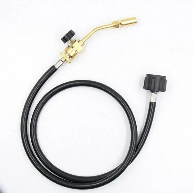 PORTABLE MAPP GAS Propane Gas Tank-Turbo Torch Hose Brazing Solder ...