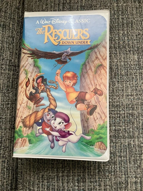 THE RESCUERS DOWN Under A Walt Disney Classic VHS Black Diamond $69.78 ...