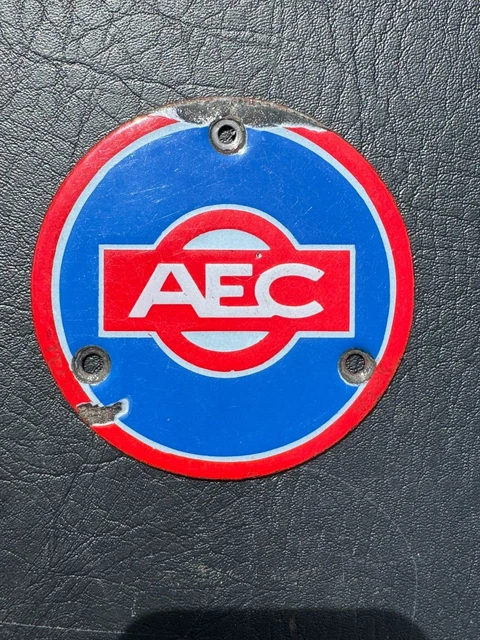 AEC BUS COACH Truck Lorry Commercial Enamel Hub Wheel Disk Badge Emblem ...