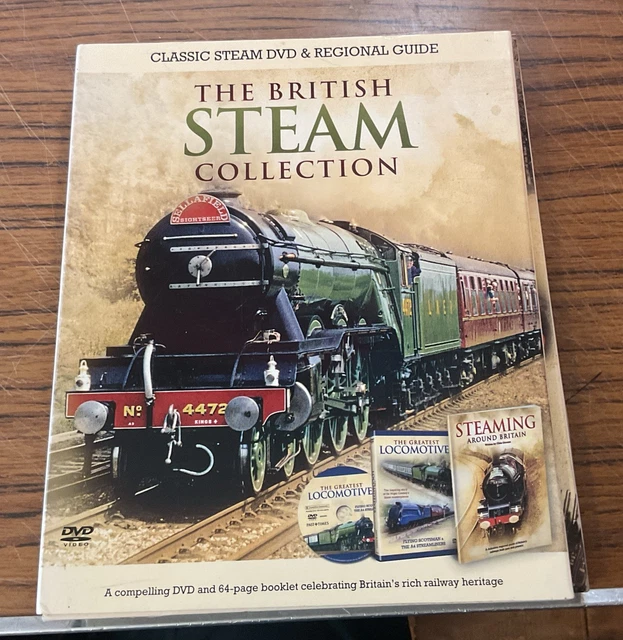 DVD AND BOOKLET Classic British Steam Collection & Regional Guide Boxed ...