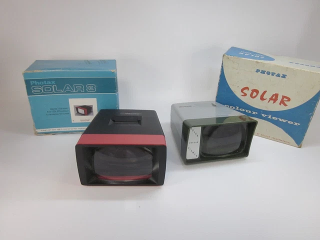 TWO PHOTAX SOLAR Colour Slide Viewers Transformer Boxed 1960s ...