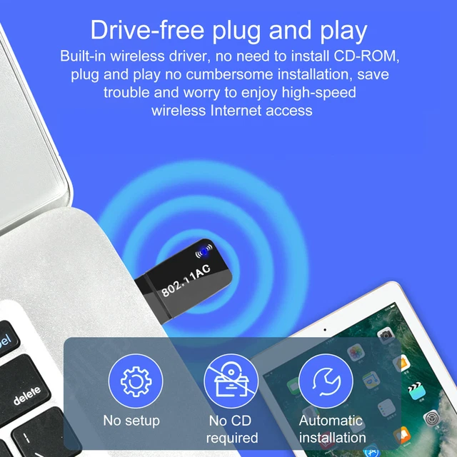 WI-FI RANGE EXTENSION Ac Router High-speed Usb Adapter for Laptop ...