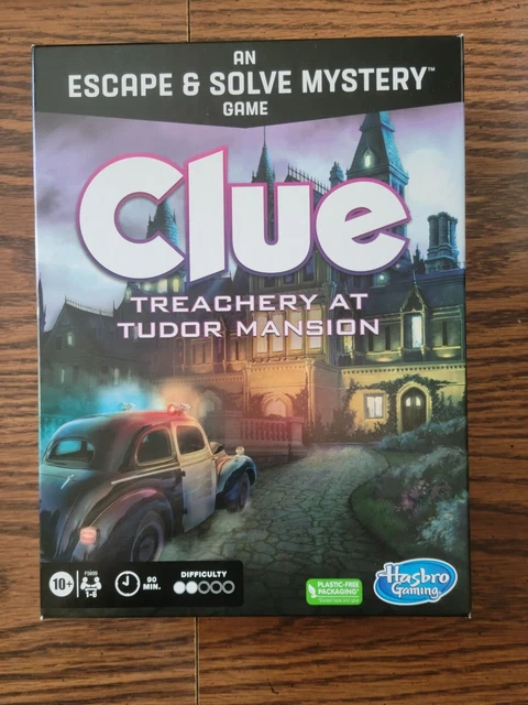 CLUE TREACHERY AT Tudor Mansion - Escape Mystery Family Game - LN ...