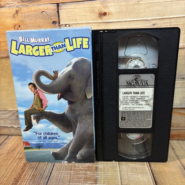 LARGER THAN LIFE VHS Tape (Used) Bill Murray £6.21 - PicClick UK