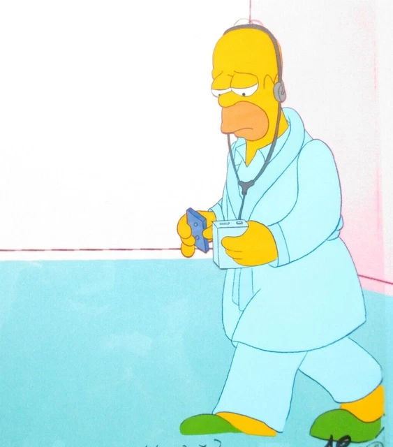 HOMER SIMPSON 1990s THE SIMPSONS FOX Disney robe Original Production ...