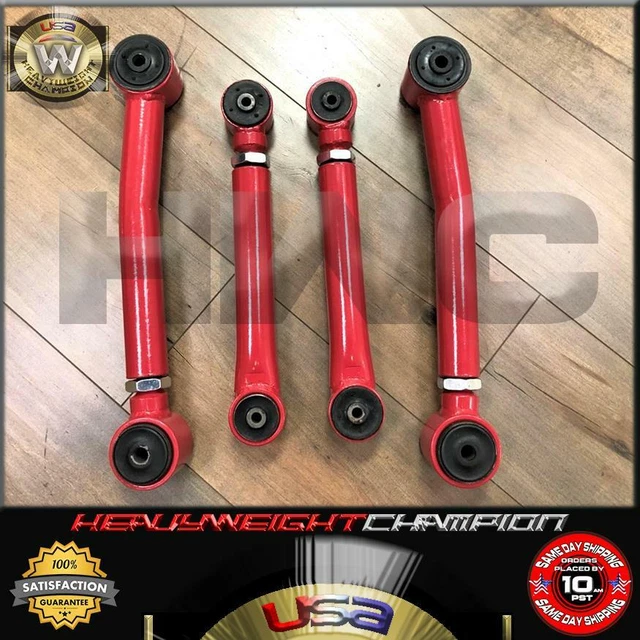 4PC REAR UPPER + Lower Control Arm 5" Lift Kit Fits 97-06 Jeep Wrangler ...