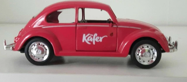 VW KÄFER MODELLAUTO, Firma Feinkost Käfer, in rot, Neu ! EUR 4,99 ...
