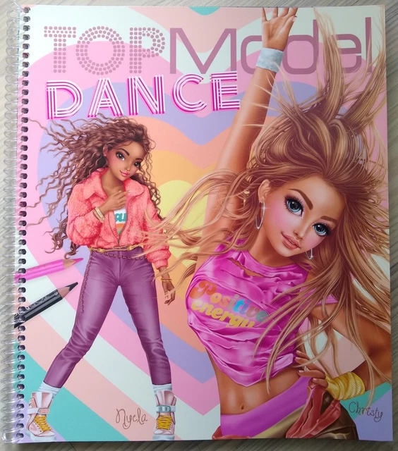 DEPESCHE 12227 TOPMODEL DANCE Malbuch Kreativbuch Schablonen Sticker ...